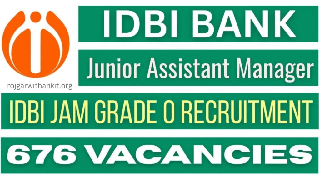 IDBI JAM Grade O Recruitment 2025 – Apply Online