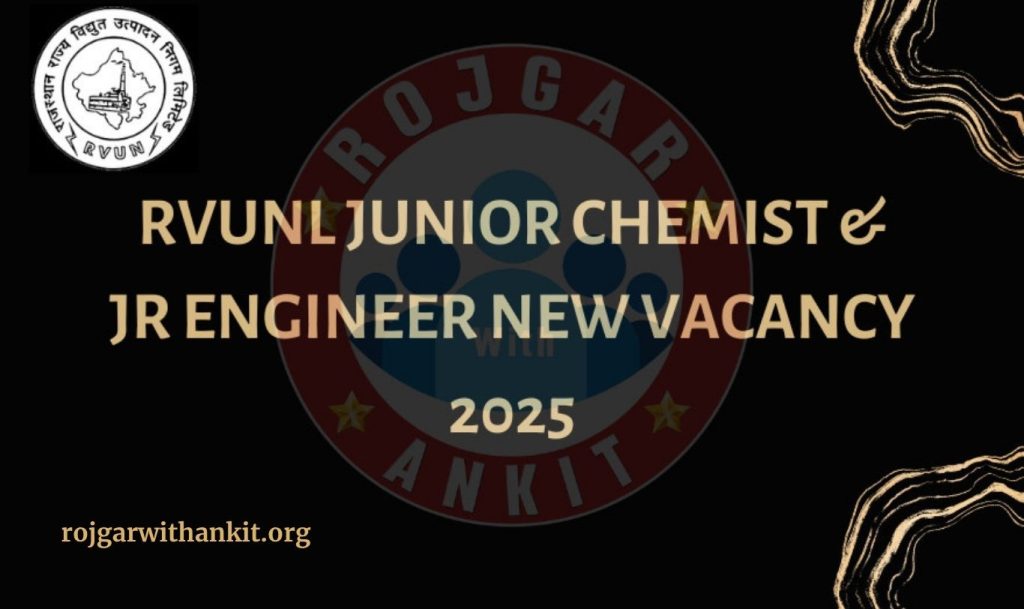RVUNL Junior Chemist & Jr Engineer New Vacancy 2025
