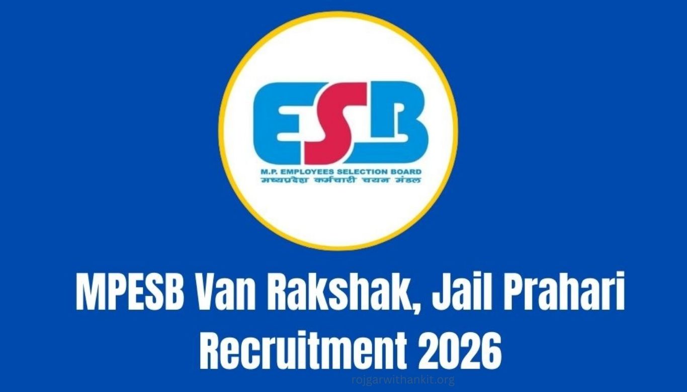 MPESB Madhya Pradesh Recruitment 2026 1,679 Van Rakshak & Jail Posts