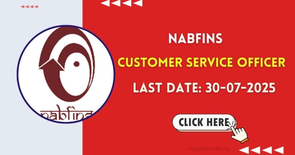 NABFINS CSO Recruitment 2026 Apply Online Now