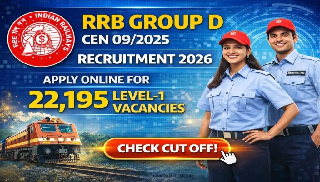 Railway RRB Group D Level-1 Recruitment 2026 Apply Online for 22,195 ...